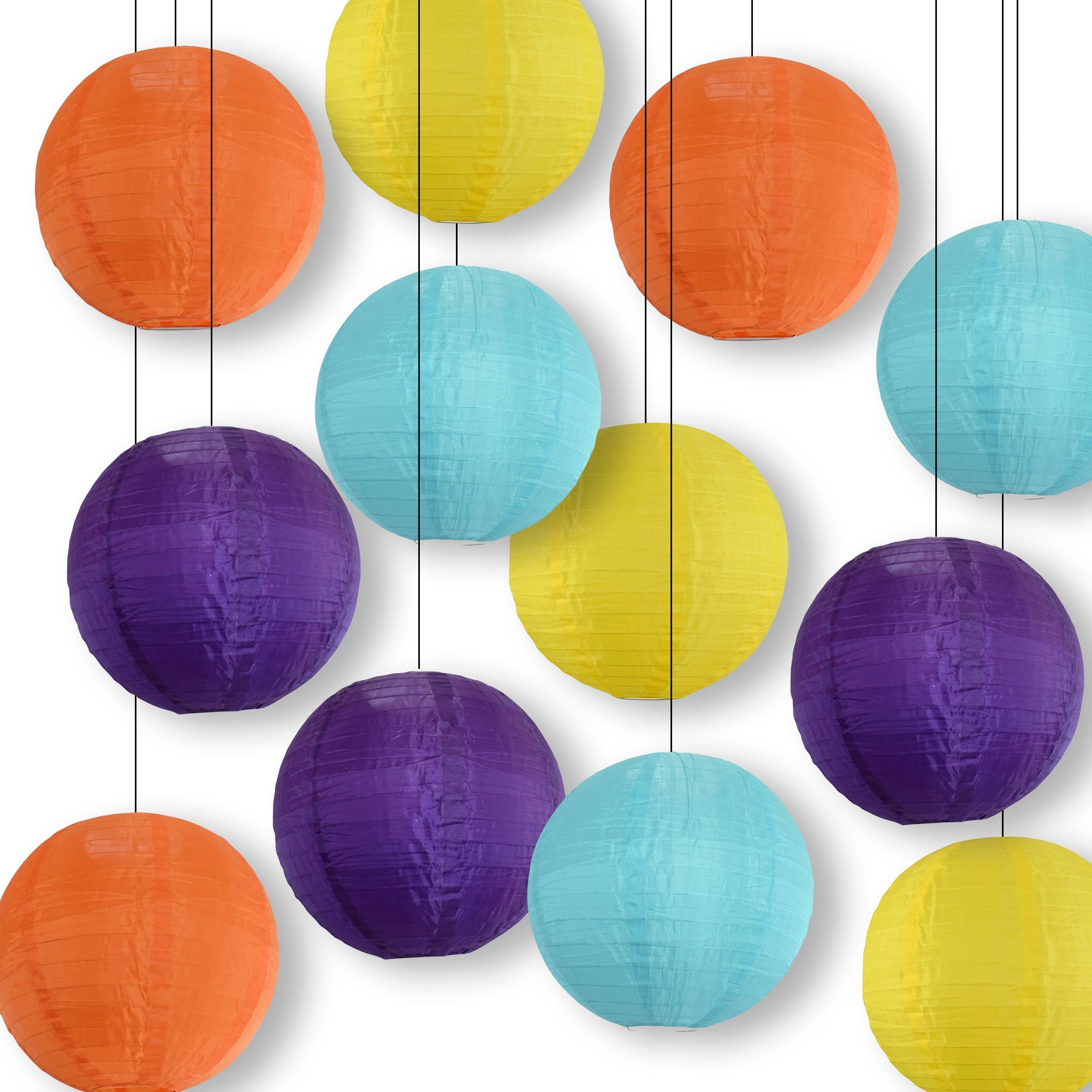 Electric Vibes Nylon Lantern Combo Variety Set (12 PACK ...