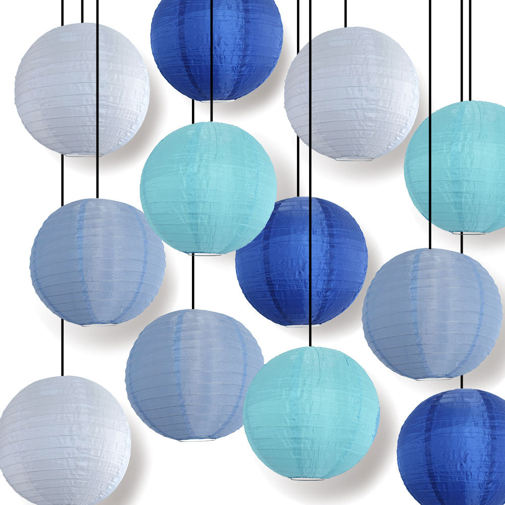 Blue Lagoon Color Party Even Ribbing Ribbed Nylon Lantern Combo Set (1 ...