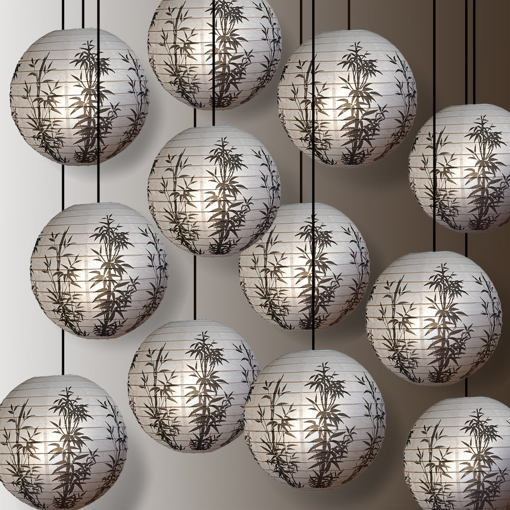 12 PACK|16 Inch Bamboo Pattern Paper Lantern – AsianImportStore.com ...
