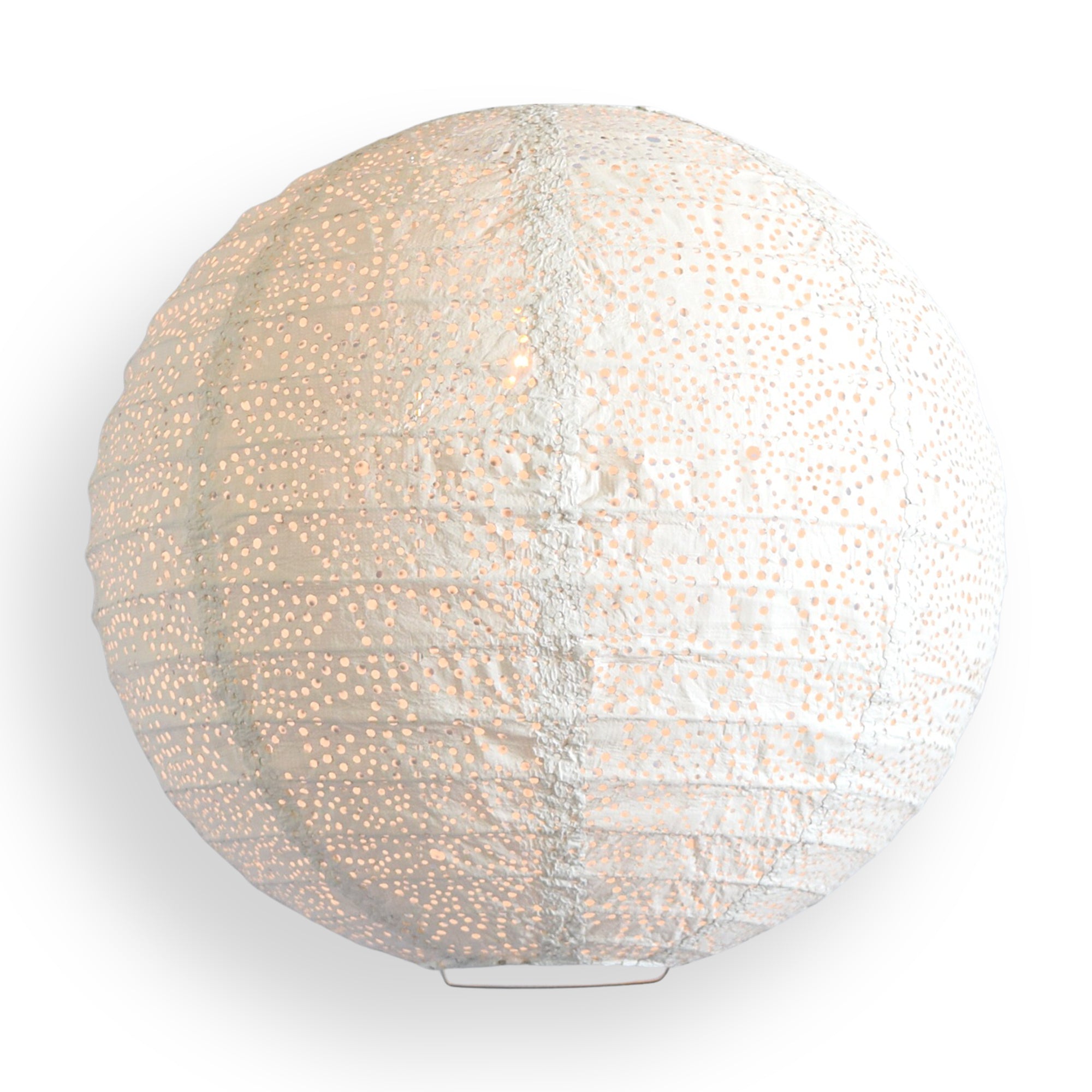 Round Tyvek Paper Lantern, Extra Durable, White (12"W x 12"H ...